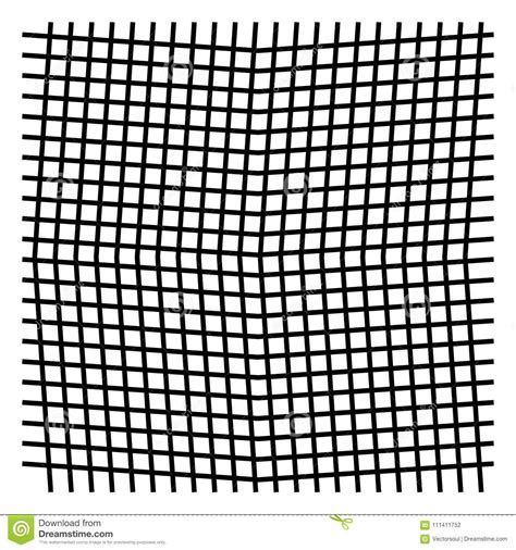 Wavy Zig Zag Criss Cross Grid Pattern Stock Vector Illustration Of