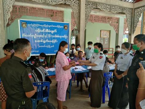 လောင်းလုံးမြို့နယ်တွင် ပန်းခင်းစီမံချက်ဖြင့် အိမ်ထောင်စုနှင့် နိုင်ငံသားစိစစ်ရေးကတ်ပြားများ ကွင