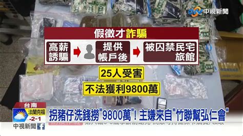 囚禁25名豬仔 竹聯幫弘仁會詐團騙9800萬│中視新聞 20221210 Youtube