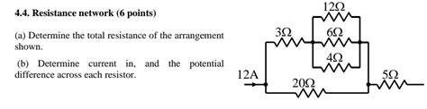 Solved Resistance Network Points A Determine The Chegg Com