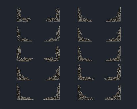 Free Decorative Corners Design Elements Ai