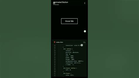 Animated Button Shorts Html Css Webdesign Webdevelopment Frontend Animation Youtube