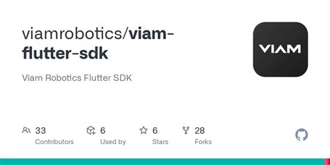 Github Viamroboticsviam Flutter Sdk Viam Robotics Flutter Sdk