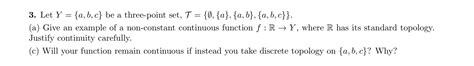 Solved 3 Let Y A B C Be A Three Point Set Chegg Com