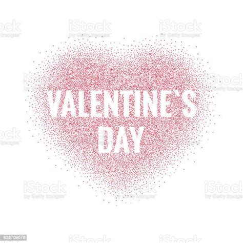 การ์ดอวยพรวันวาเลนไทน์ที่มีหัวใจแวววาวและตัวพิมพ์ ภาพประกอบสต็อก ดาวน์โหลดรูปภาพตอนนี้ การ