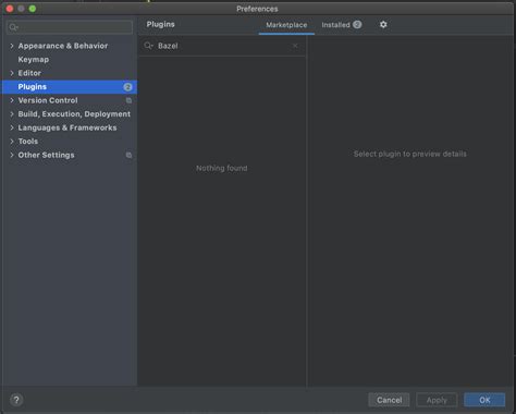 Not Available On Intellij Idea On Macos Issue Bazelbuild Intellij Github