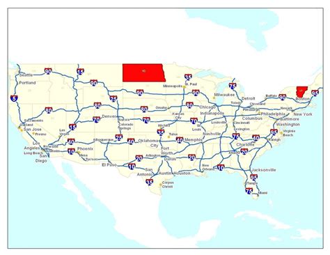 Us Interstate And Highway Map Usa Road Map Beautiful Free Printable Printable Us Map With