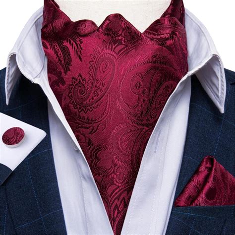 New Mew Luxury Vintage Cravat Ascot Tie Paisley Floral Formal Self