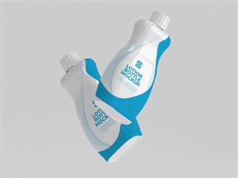 Premium Psd Lotion Bottle Branding Mockup