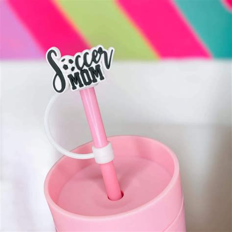 Soccer Mom Straw Topper Tumbler Accessories Straw Cover Fits 8mm