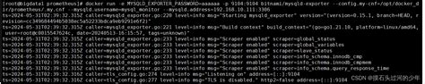 caller exporter go 152 level error msg “error pinging mysqld“ err
