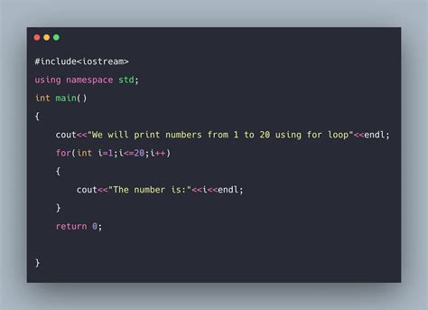 For Loop In C Program C For Loop Example