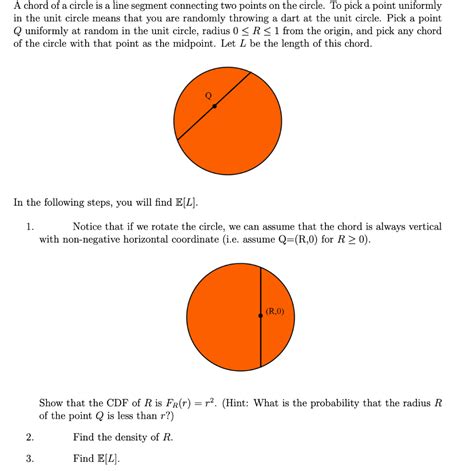 solved a chord of a circle is a line segment connecting two