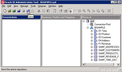 Creating A Repository Using The Oracle Bi Administration Tool