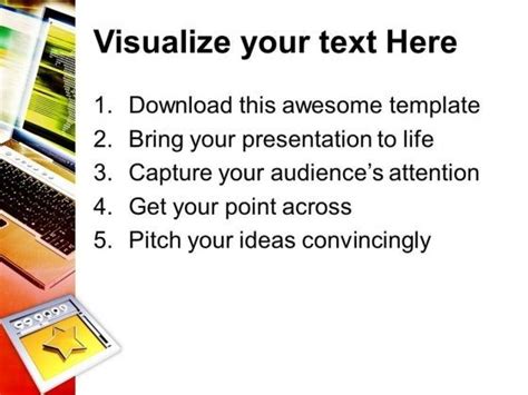 Internet Browser Favourites Computer Powerpoint Templates And