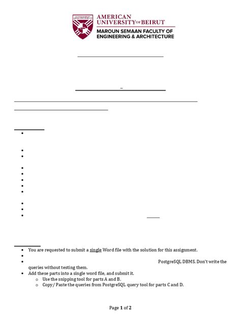 lab 5 er to sql mapping pdf postgre sql relational database
