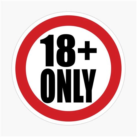 18 Age Restriction Sign Sticker For Sale By Themikis In 2024