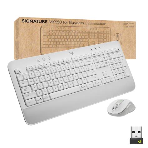 Logitech Signature Mk650 Combo For Business Wireless Mouse And Keyboard Off White 920 011018