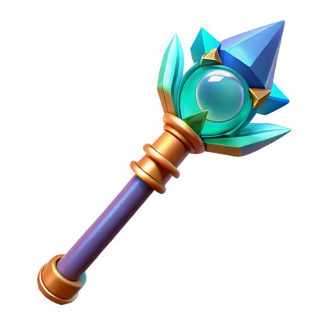 Fantasy 3d Render Of A Magical Scepter 55134654 Png