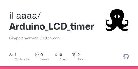 Github Iliaaaaarduinolcdtimer Simpe Timer With Lcd Screen