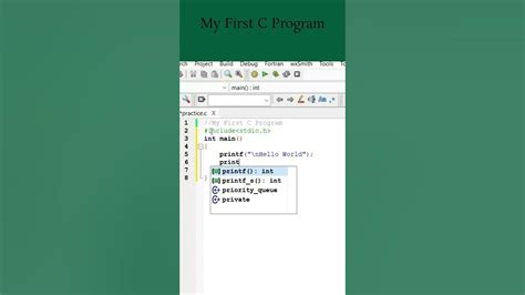 1 My First C Program Shorts Shortvideo Cprogramming Coding Youtube
