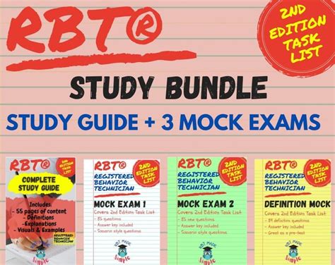RBT Mock Exam Explanation Guide All Answers Explained RBT Test RBT Practice Exam Nd Edition