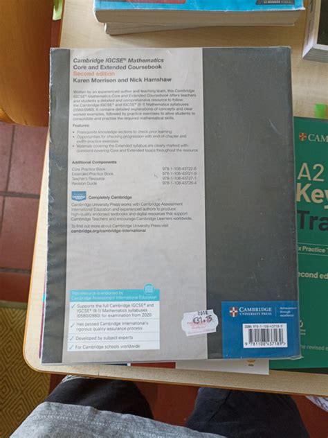 Mathematics Core And Extended Coursebook Igcse Vinted