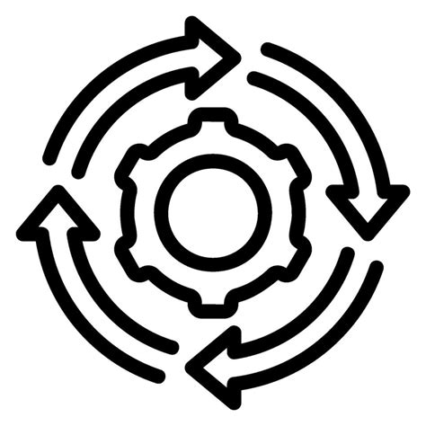workflow line icon 43554900 vector art at vecteezy