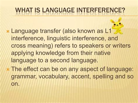 Language Interference Pptx
