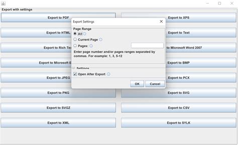 Exporting A Report With The Export Dialog Samples