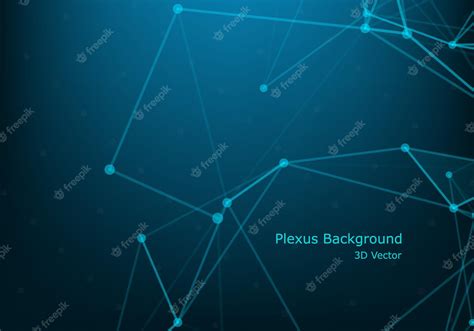 Premium Vector Abstract Connecting Dots And Lines Connection Science Background Vector