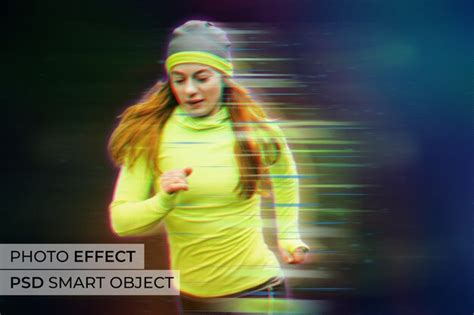 사진 효과 홀로그램 디자인 무료 Psd 파일