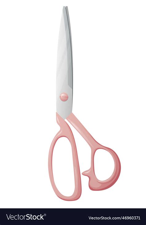 Sewing Scissors On An Isolated Background Vector Image