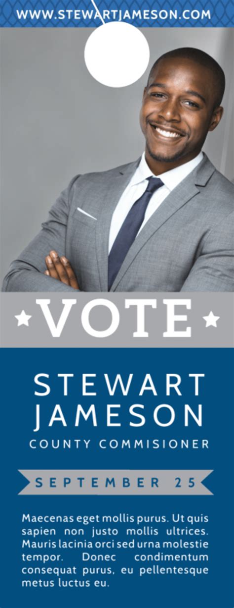 Simple Vote Door Hanger Template MyCreativeShop