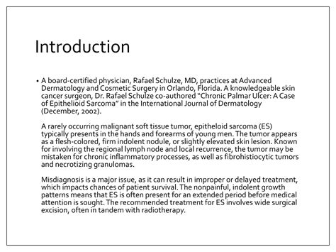 Diagnosing And Treating Epithelioid Sarcoma Pptx