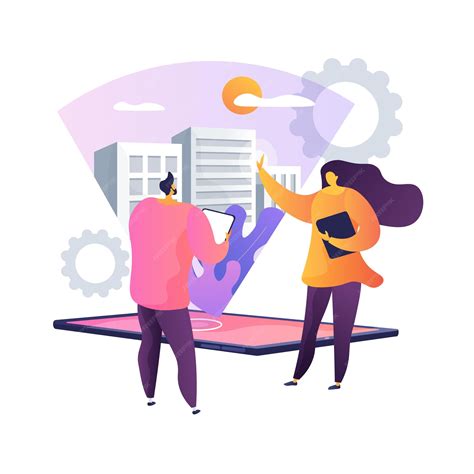 Free Vector Interactive Design Visualization Abstract Concept Illustration