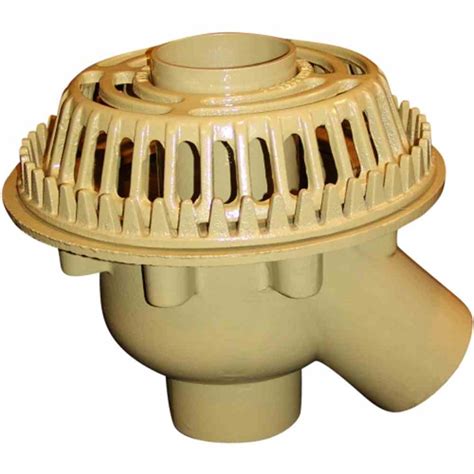 Froet Industries 100c Roof Drain 4 In Outlet With 4 In Overflow