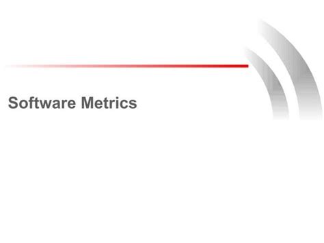 Software Measurement And Metricspptx
