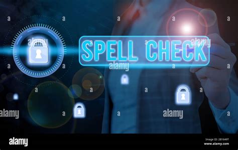 Word Writing Text Spell Check Business Photo Showcasing To Use A Computer Program To Find And