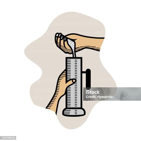 스팀 떡 메이커에 쌀 가루를 붓는 것도 손으로 푸투 쿠티라고도 합니다 강철에 대한 스톡 벡터 아트 및 기타 이미지 강철 건강한 생활방식 건강한 식생활 Istock