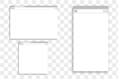 Modern Browser Window Design Mockup Vector Illustration