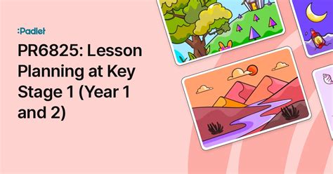 Pr6825 Lesson Planning At Key Stage 1 Year 1 And 2
