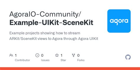 Github Agoraio Communityexample Uikit Scenekit Example Projects Showing How To Stream Arkit