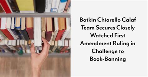 Michael Miles On Linkedin Botkin Chiarello Calaf Team Secures Closely Watched First Amendment