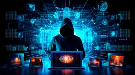 Premium Photo Cybersecurity Concept Identity Theft Database Hacks