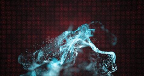 Animation Of Glowing Trails With Network Of Connections Stock Video Video Of Cyber Design