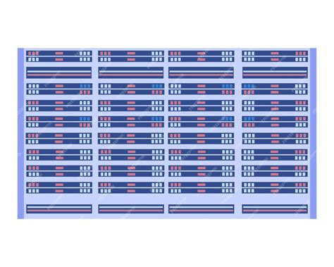Premium Vector Server Rack Room Concept Of Cloud Computing Data Center File Management System