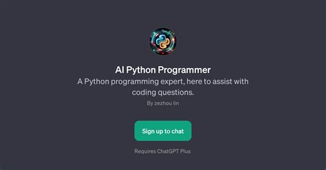 Ai Python Programmer Ai Tool For Python Coding Assistance