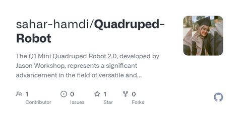 Github Sahar Hamdi Quadruped Robot The Q Mini Quadruped Robot