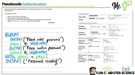 6 Gcse Aqa Pseudocode Worked Through Examples Youtube